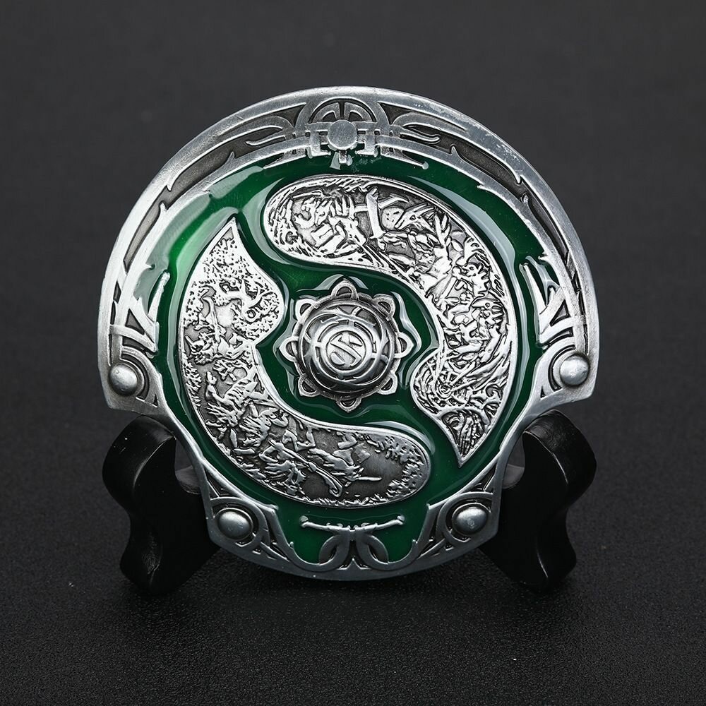 Коллекционная статуэтка щита Dota 2 Aegis of Champions Ti8, 1:1 металлическая копия