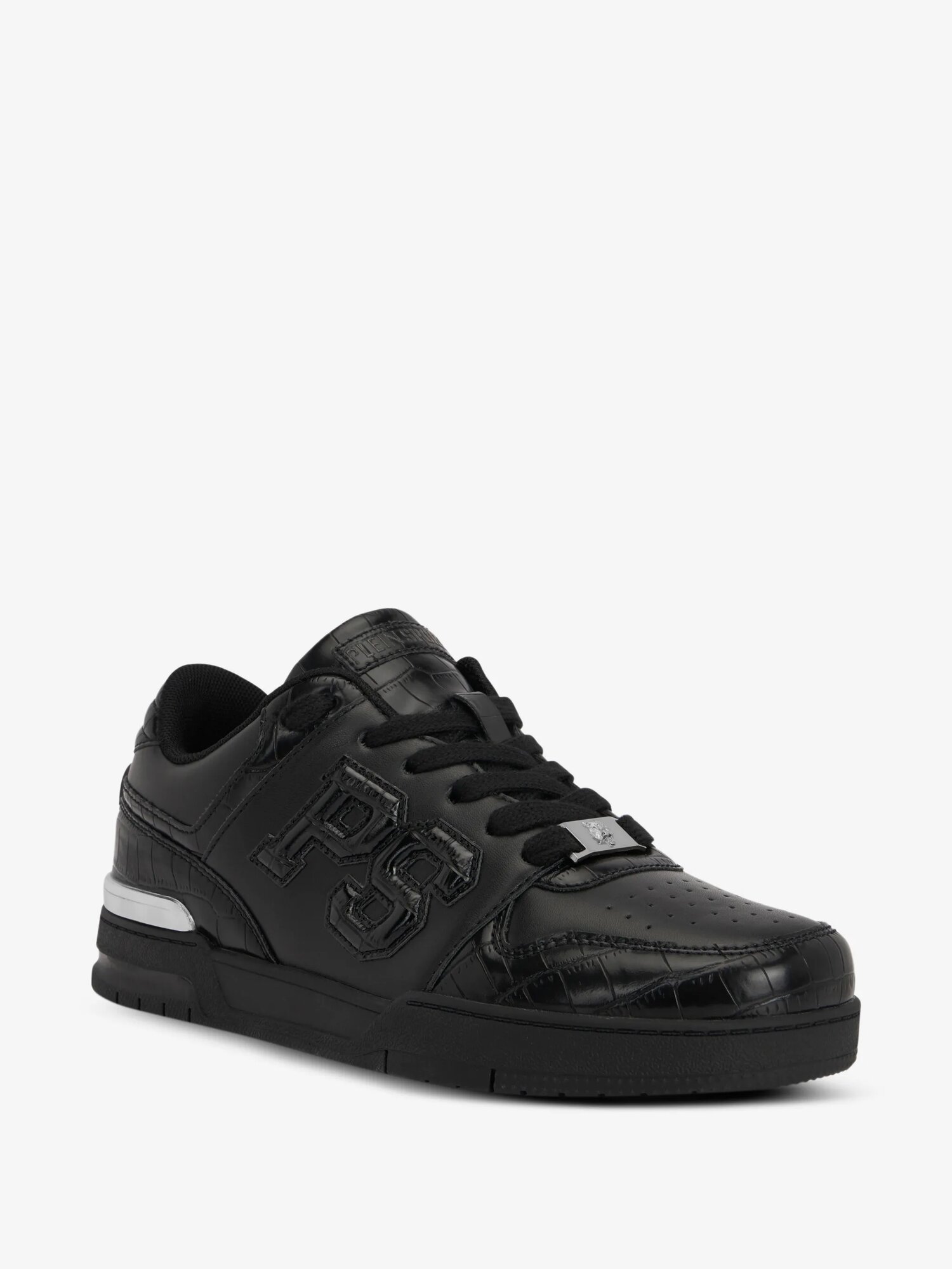 Кроссовки PLEIN SPORT Logo patch low-top sneakers, размер 47 — фото 1