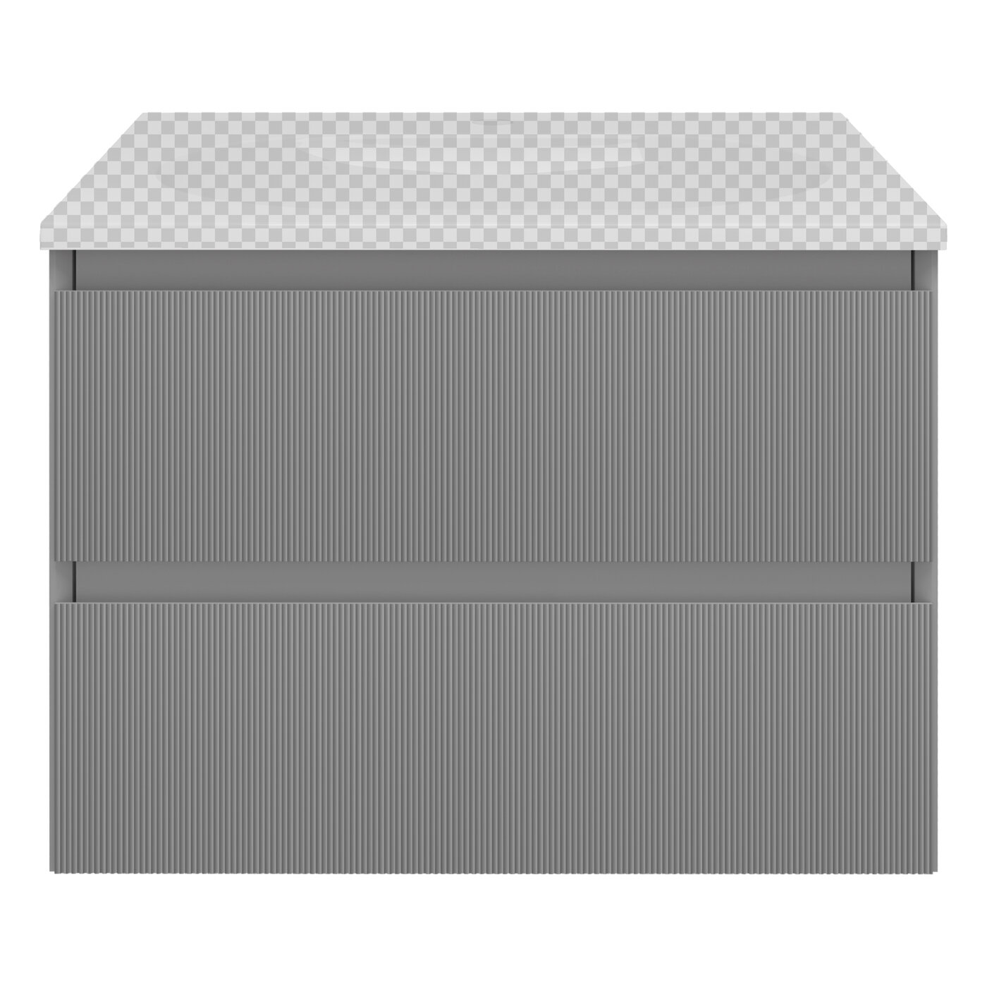 Тумба под раковину Vincea Welle 60 VMC-2WL600MG M.Grey Soft-touch
