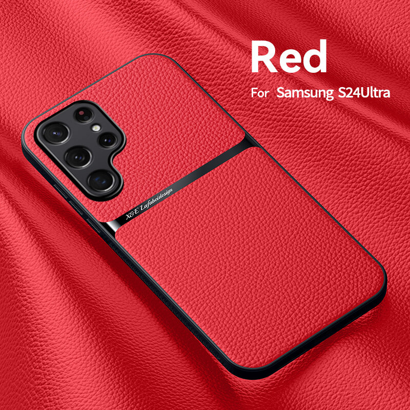 Подходит для Samsung Galaxy S24 Ultra/ Самсунг Галакси S24 ультра Чехлы для телефонов, защитой камеры и противоударным кожаный, Галакси S24 ультра, подставка, soft touch,360° Полная защита, накладка,