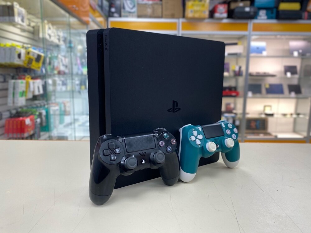 Игровая приставка (консоль) Sony PlayStation 4 Slim R3 1Tb, черный,