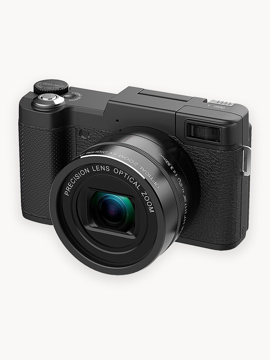 Цифровая фотокамера Opticams DC20-4 с оптическим зумом, цвет черный
