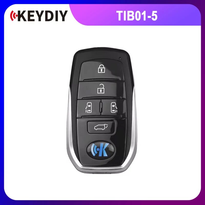 Умный ключ-пульт KEYDIY TIB01-5 KD TIB с чипом 8A 4D для Toyota Corolla, Camry и Lexus