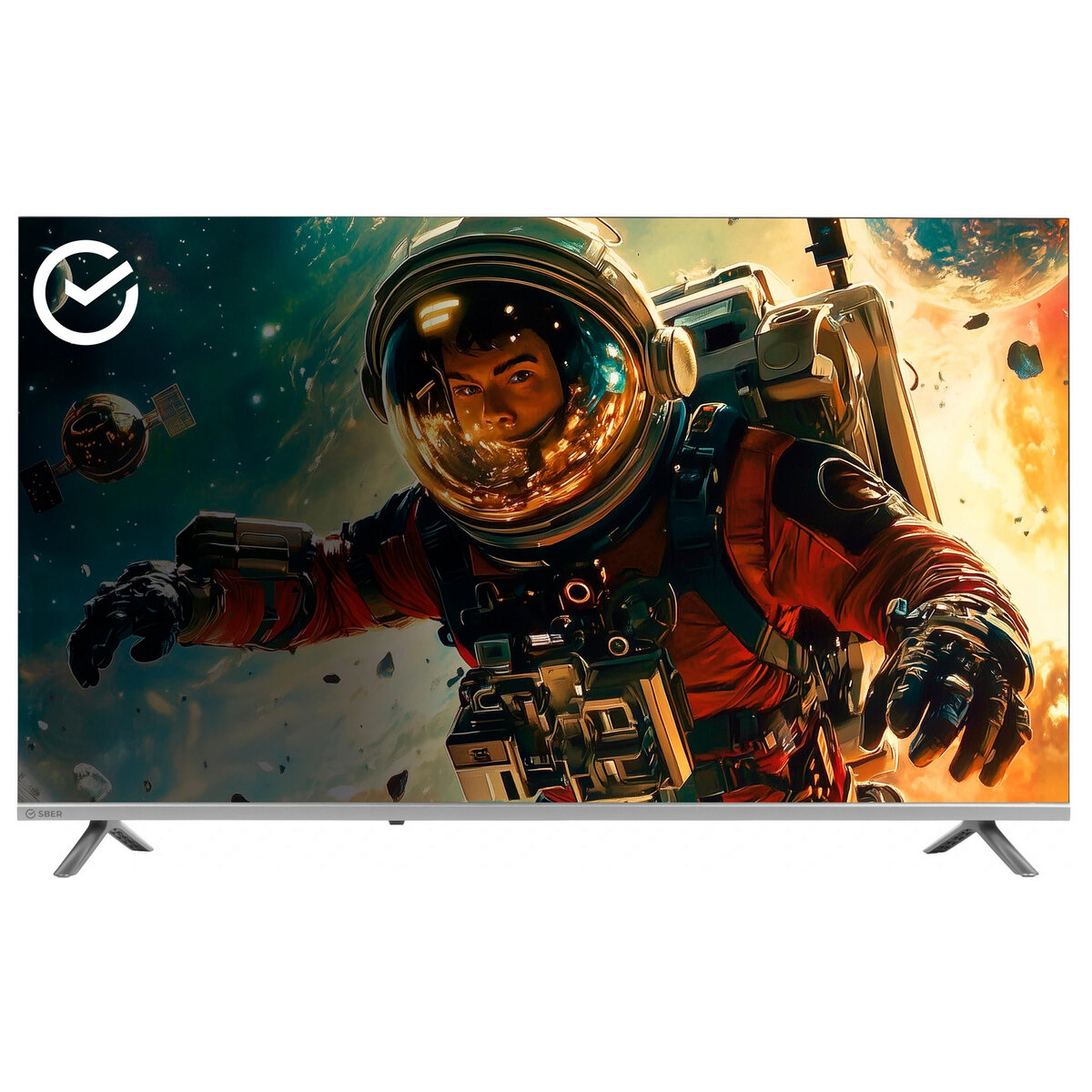 Телевизор VA SBER SDX-43F3000DSA, 43", Full HD (1920x1080), 60Гц, Серый (SDX-43F3000DSA)