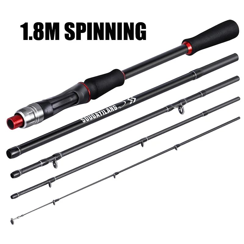 Удочка Sougayilang 5/6 секций карбон 1.8m Spinning