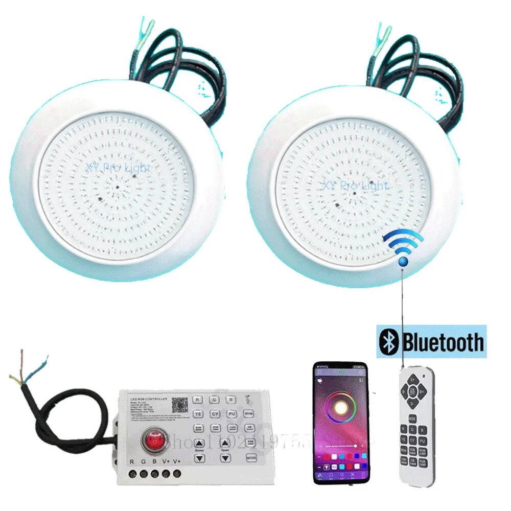RGB LED светильник для бассейна XY Pro Light Белый, 1M-2T, 25W