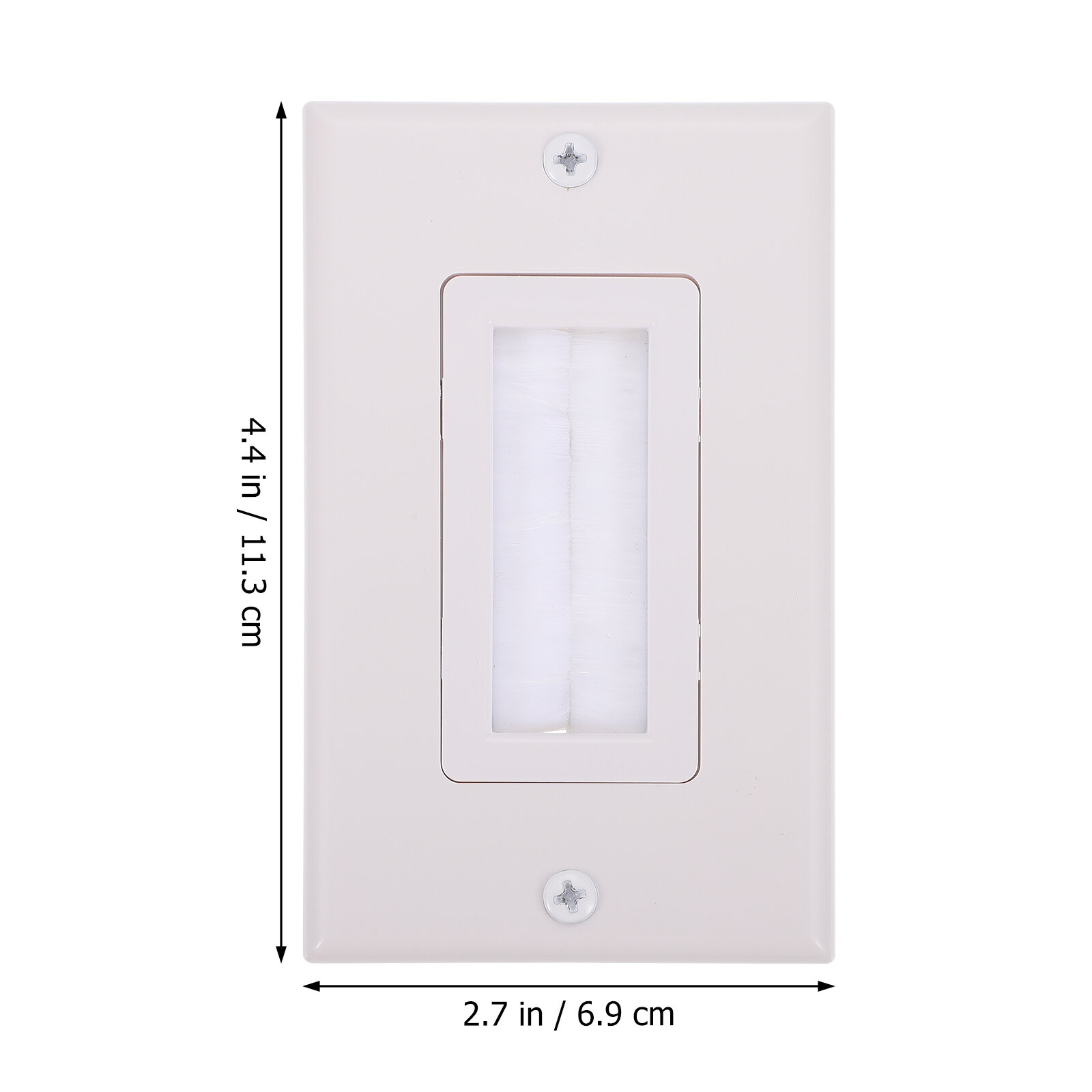 4 Пcs Вставки Для Протяжки Кабеля Через Стену Белый 11.3x6.9cm