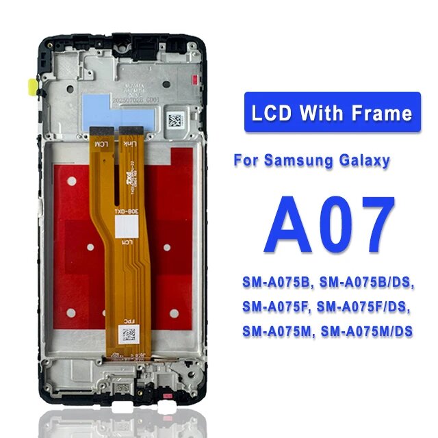 6,7-дюймовый IPS LCD-дисплей Для Samsung Galaxy A07 4G, Сенсорный Экран, Дигитайзер, LCD With Frame