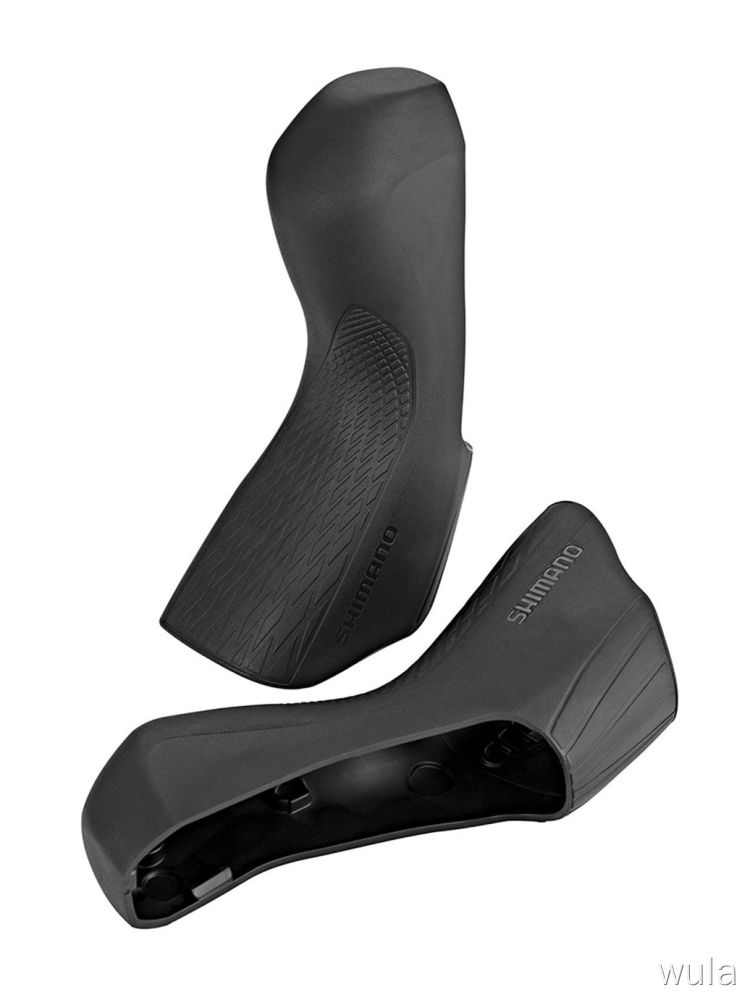 Чехлы на тормозные ручки Shimano Ultegra ST-R8020 черные с противоскользящей текстурой 2 шт для велосипеда — фото 1
