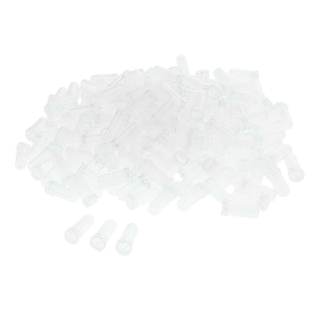 Пластиковые пробирки для воды для цветов, прозрачные, 4,1 x 1,8 см.