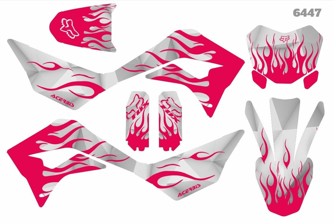 Комплект виниловых наклеек на питбайк Kayo mini, Kayo GP1 6447