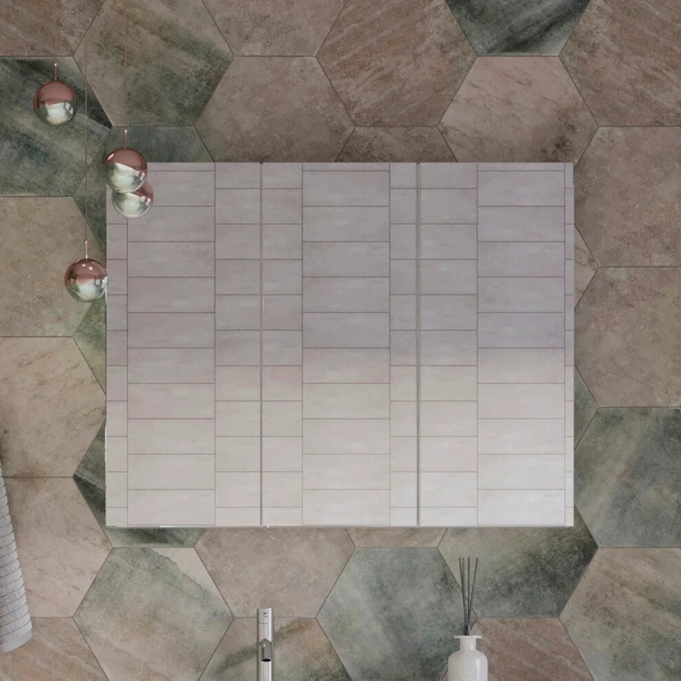 Зеркало-шкаф Style Line Альтаир 90 90 см, белое, в современном стиле, зеркало настенное в ванную