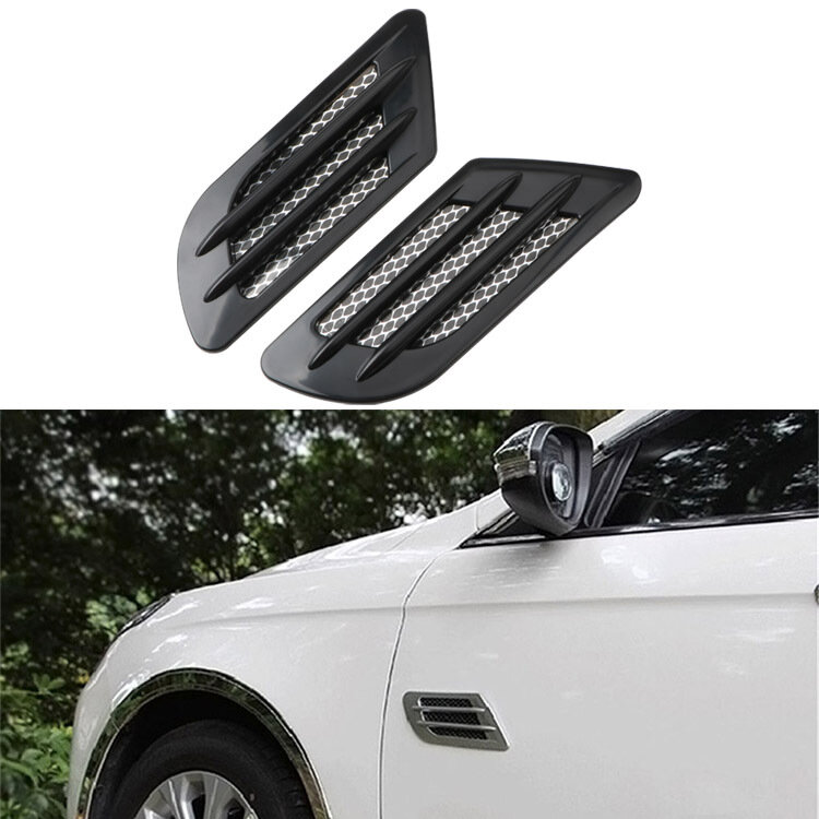 Накладка на кузов; жабры черные; 220х85мм; PREMIUM QUALITY; Detailing;