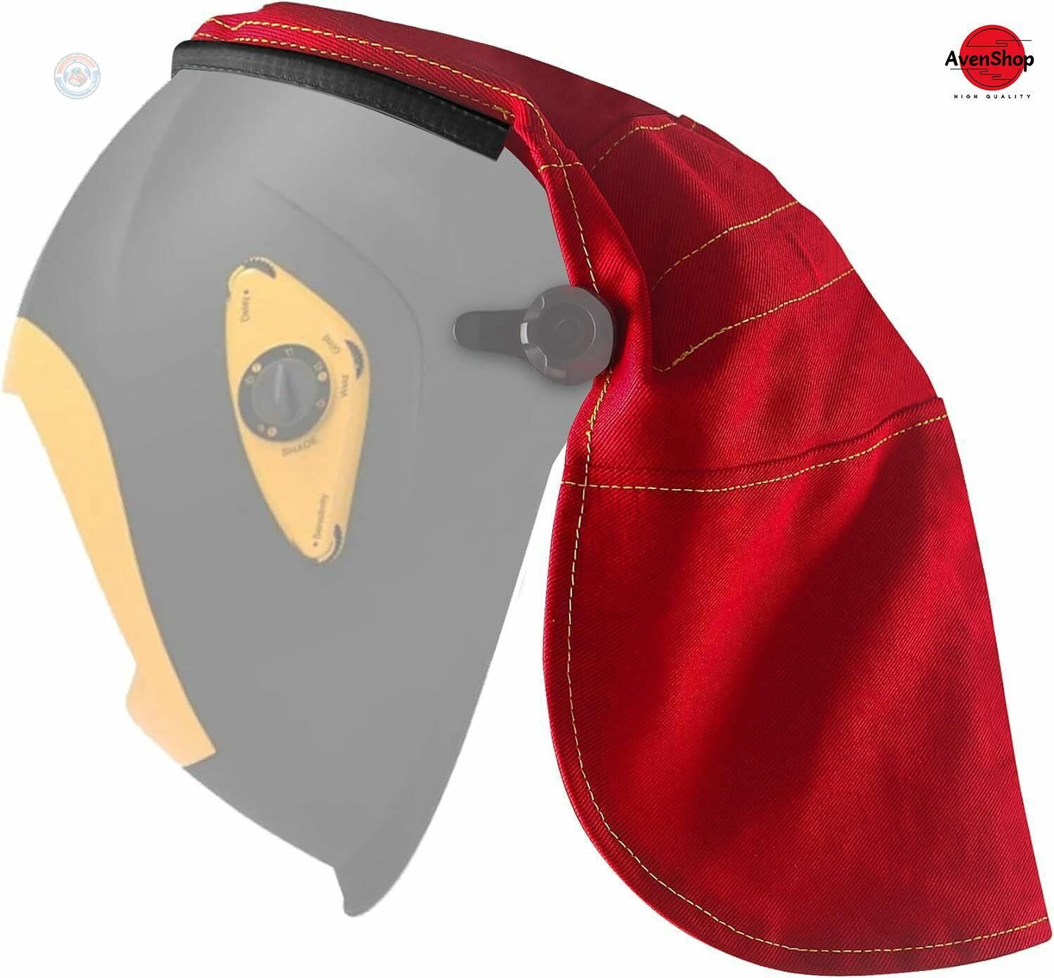 Удлинённый чехол для сварочного шлема, защита от бликов и искр, огнестойкий хлопок, совместимость с Lincoln и другими моделями, лёгкая установка