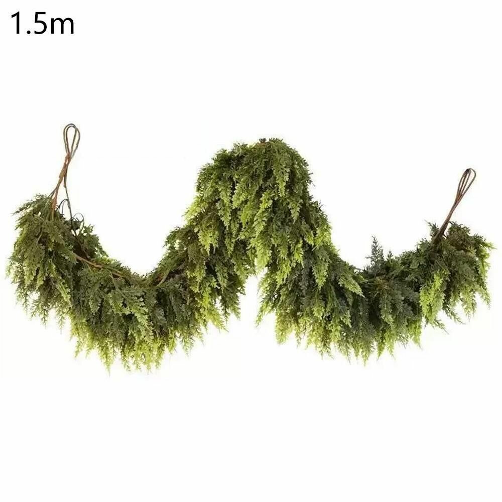 Густая искусственная хвоя с мягким покрытием для уличного декора: Рождественские плети для стен и дверей