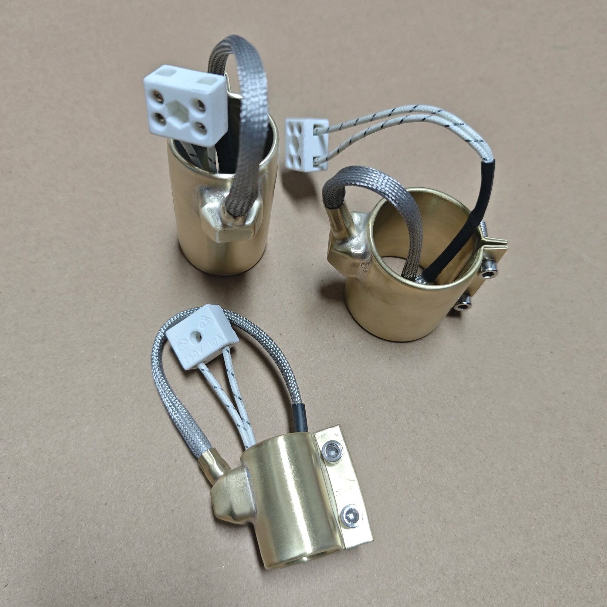 220 В, 280 Вт, 42 мм x 50 мм, электрический экструдер для медного ствола, нагреватель латунной ленты