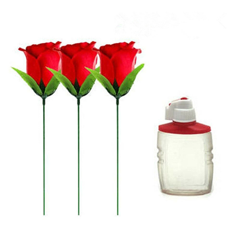 Волшебный факел в розу – фокус с пустыми цветами в руках, иллюзия превращения огня в розу, материал ПВХ, 28 x 4 см, идеально подходит для сценических выступлений и выступлений крупным планом