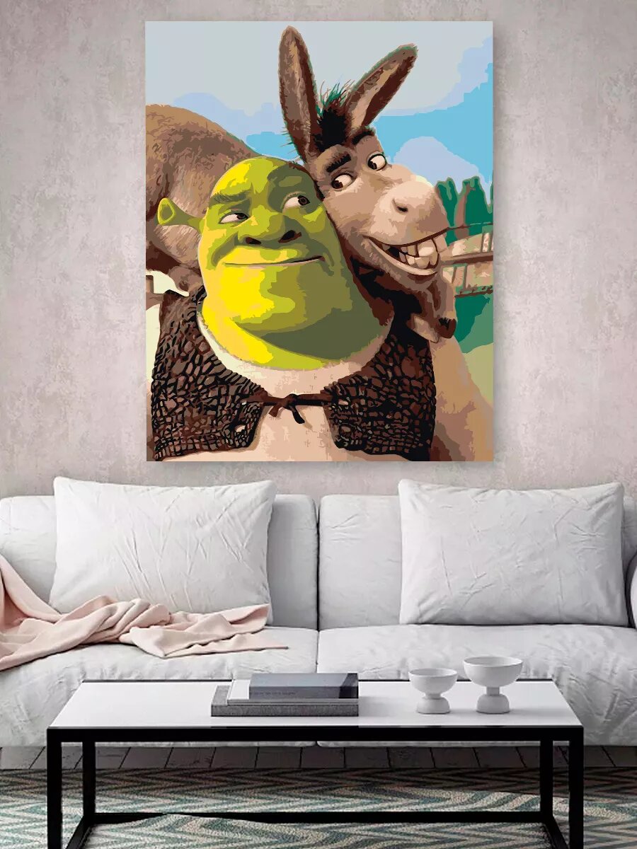 Картины по номерам Шрек Осел