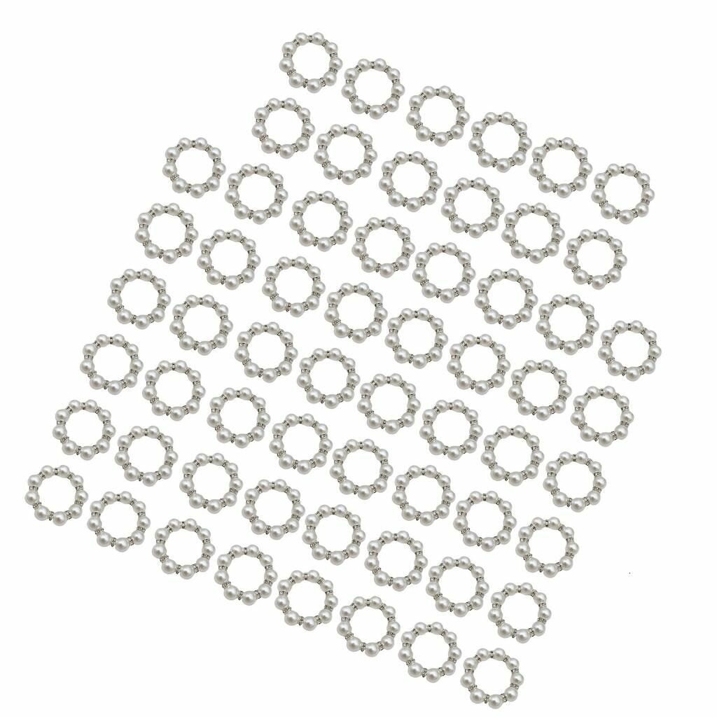 60 видов бисера тканевых колец, серебряный бриллиант 1