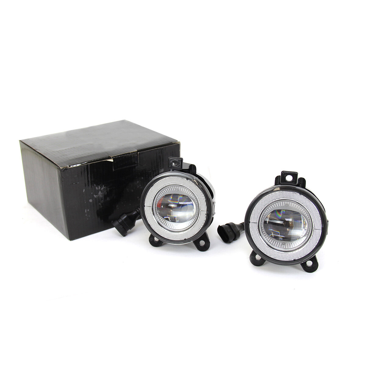 Фара противотуманная для а/м Газель Бизнес, Next (к-т 2шт) светодиод. с линзой "кошачий глаз", 2 режима