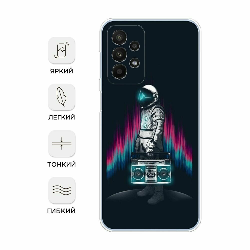 Чехол на Samsung Galaxy A23 / Самсунг Галакси А23 с принтом "Космическая вечеринка" — фото 1