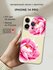 Чехол на Apple iPhone 14 Pro / Айфон 14 Про с принтом "Open peonies", прозрачный