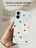 Чехол на Tecno Camon 19 Neo / Техно Камон 19 Нео с принтом "Бордовые сердечки 2"