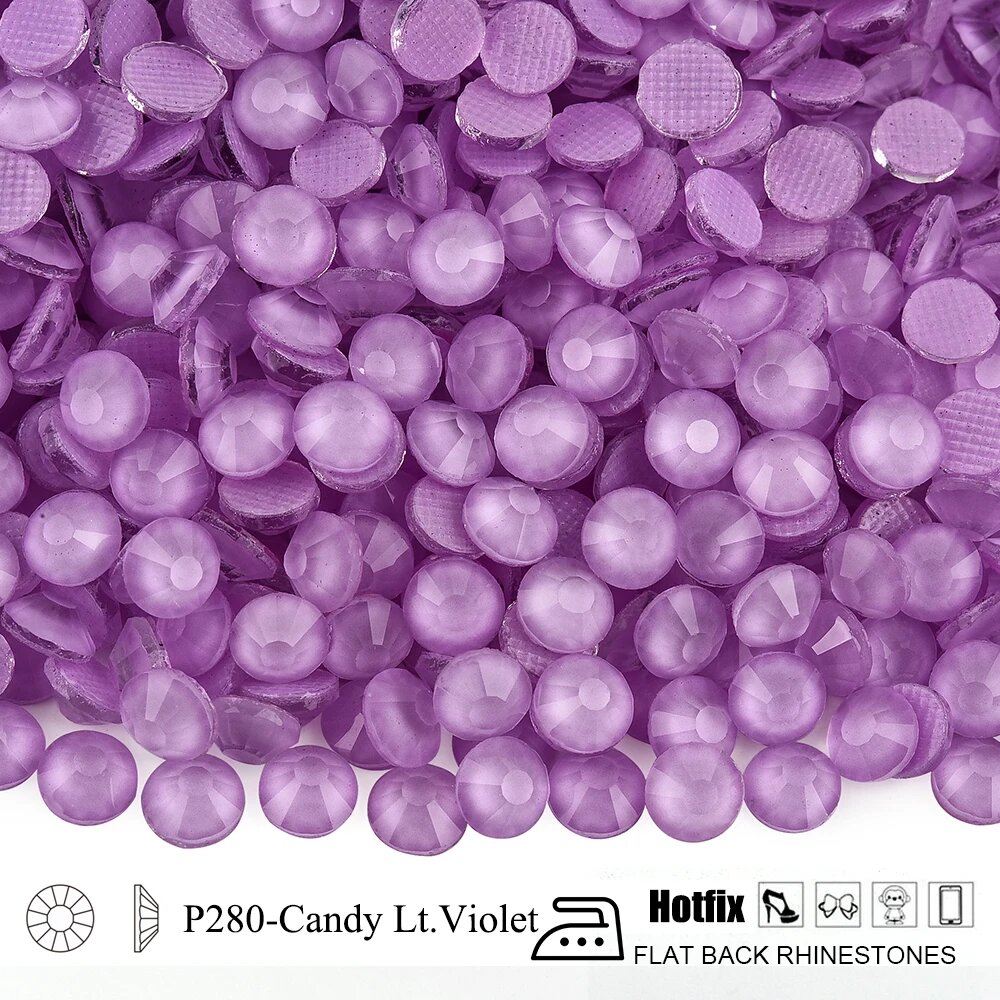 Стразы OLeeya 4mm SS16 фиолетовые p280 Candy