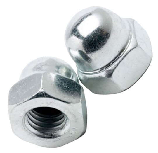 Гайка колпачковая М8 (50шт) DIN1587 цинк SteelRex/009085/009085