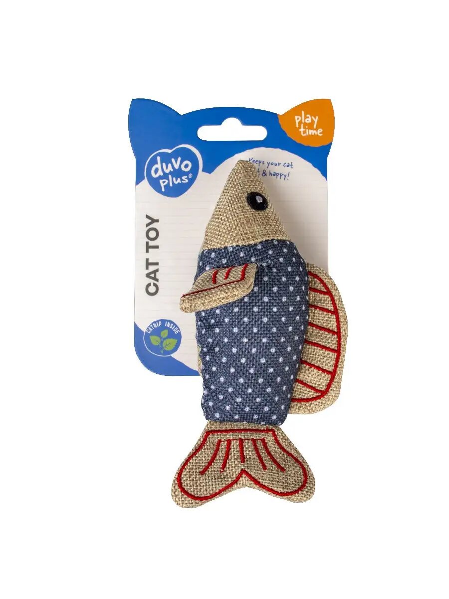 Игрушка для кошек "Рыбка Ретро", 15х7.5х4.5см