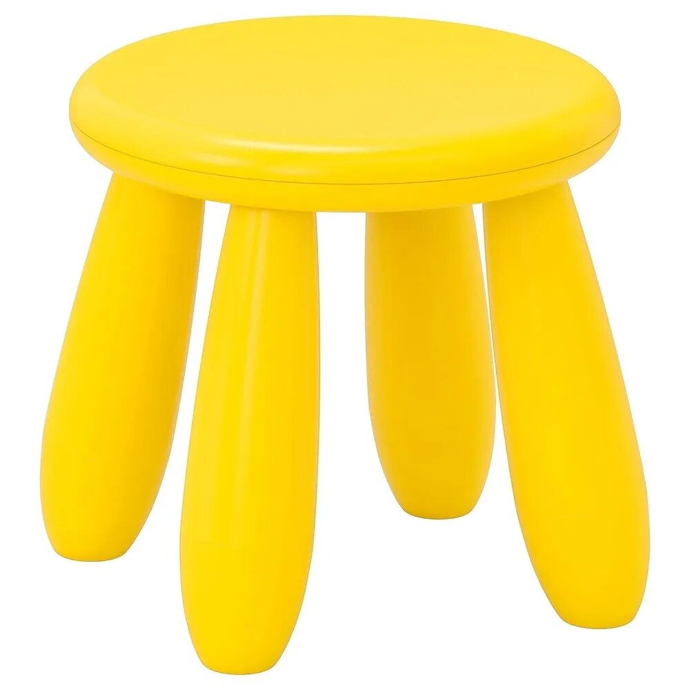 MAMMUT IKEA 203.823.24 Табурет детский д/дома/улицы/жёлтый