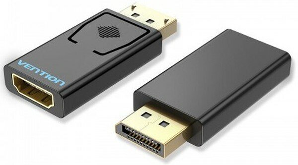 Vention Переходник DisplayPort1.2 20M->HDMI1.4 19F Vention HBKB0, позолоченные контакты (ret)