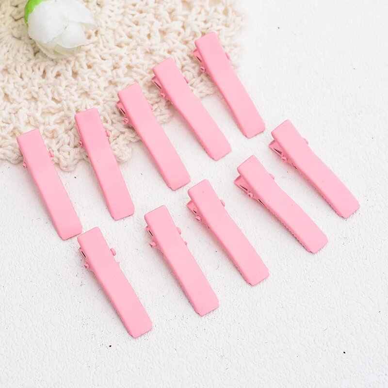 10 маленьких металлических заколок для волос из кожи аллигатора