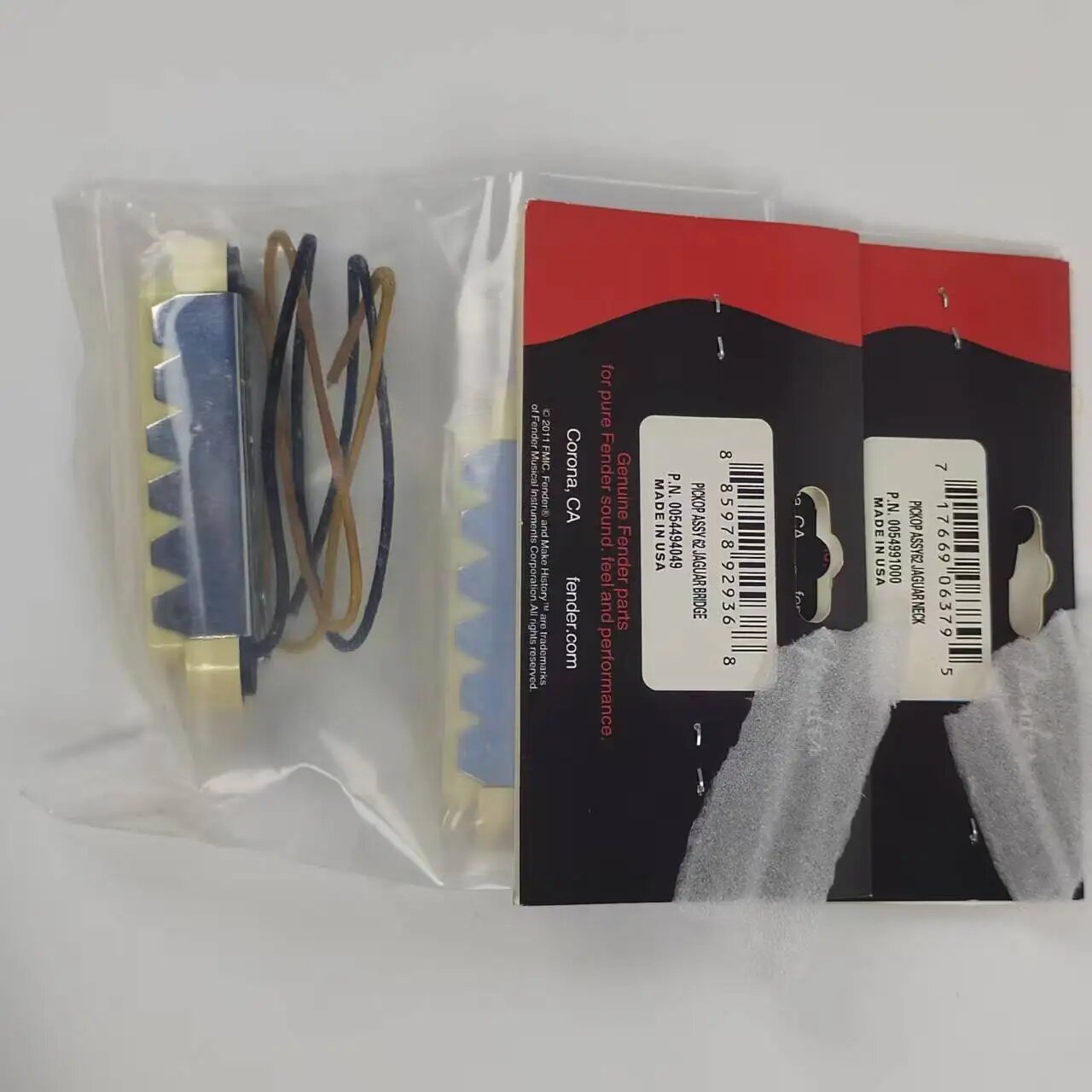 Fender '62 USA Aged White Jaguar Neck Bridge Пикап