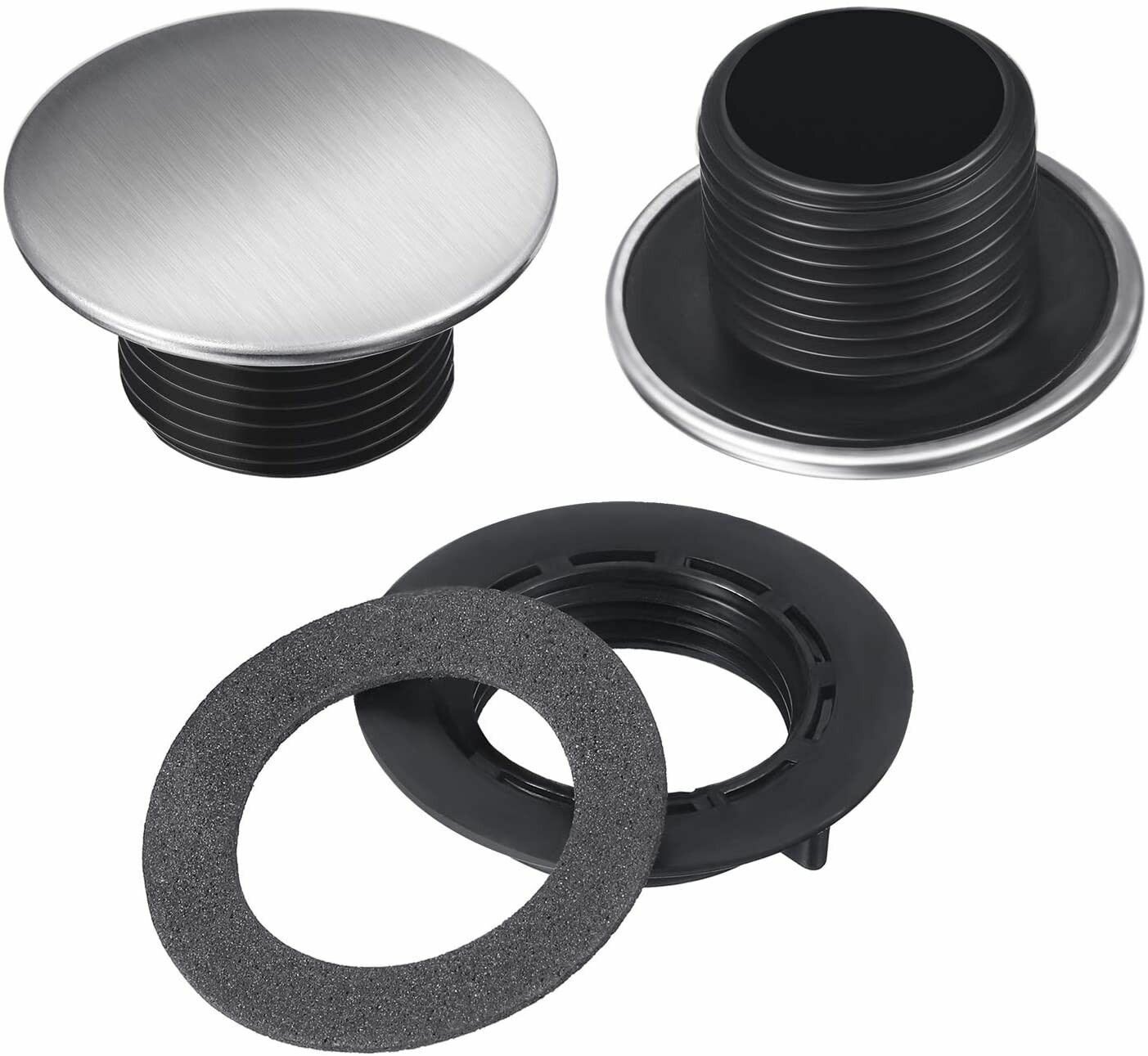 OZ-EVEA 2 шт. Заглушка для отверстия крана для кухонной мойки из нержавеющей стали, крышка раковины 36 мм