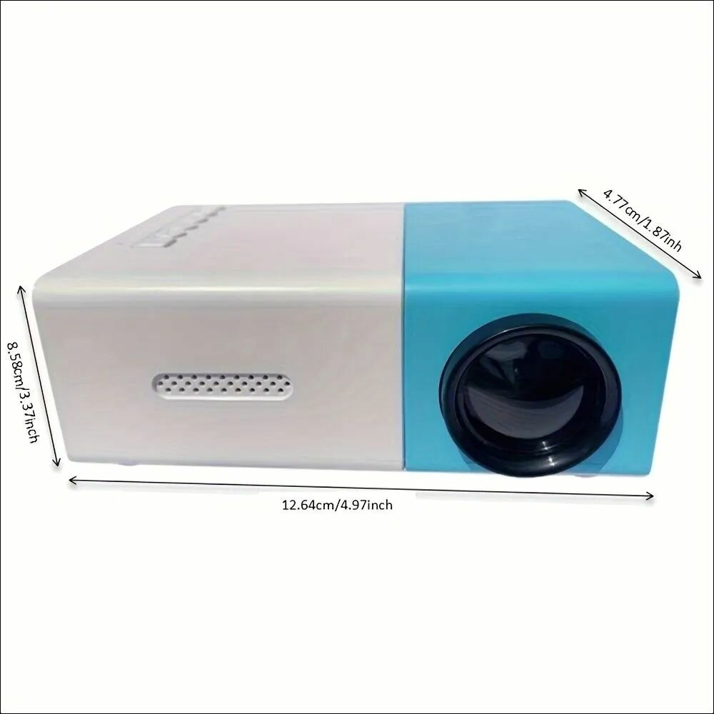 Гобо-проектор YG300, мини проектор, Проектор для фильмов, синий