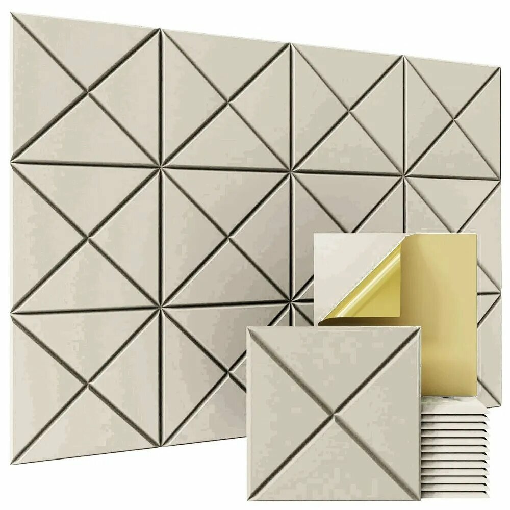 24 шт Акустическая панель 30x30x0.9cm Звукоизоляционные и шумоподавляющие материалы Декорация комнаты