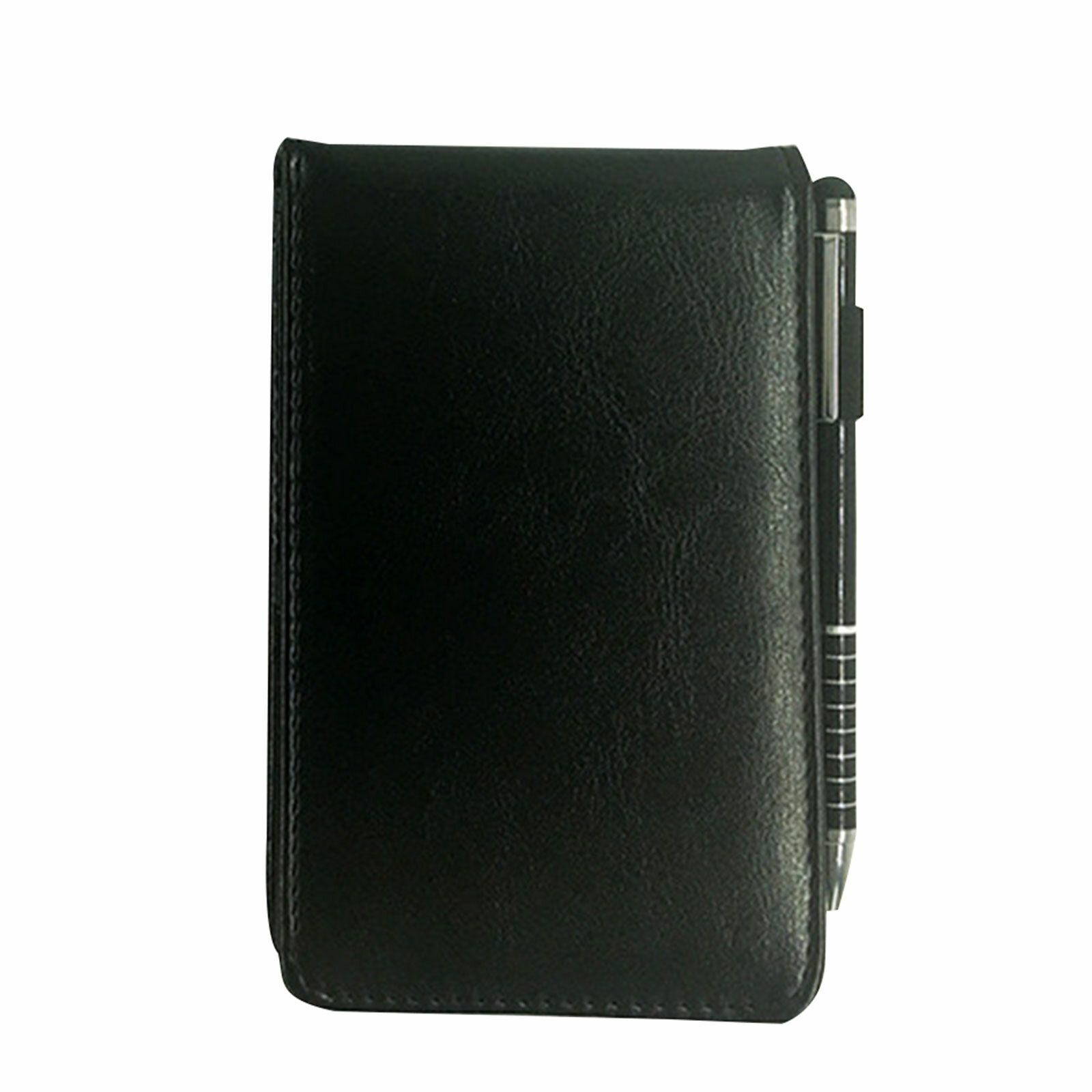 Портативный маленький блокнот Creative Notepad A7-Черная металлическая ручка