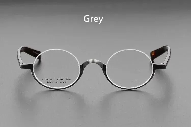 Лennon круглые очки из титана Grey, Серый