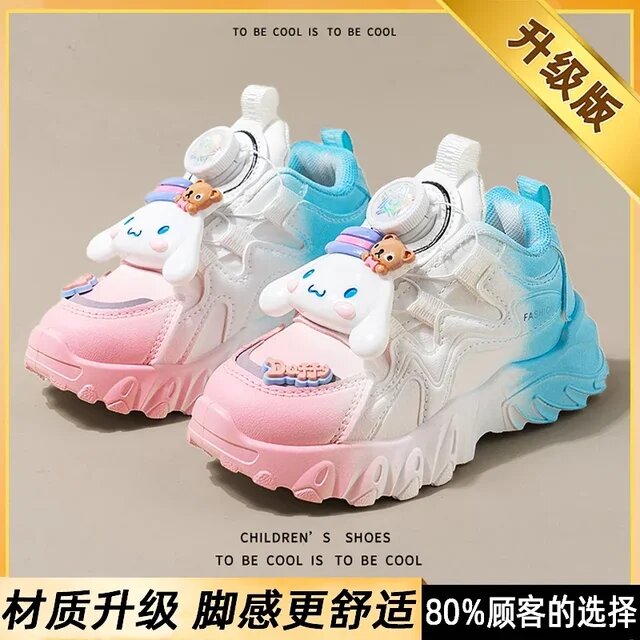 Кроссовки Sanrio с рисунком из аниме «Cinnamoroll», милые, с рисунком «Hello Kitty», детские спортивные кроссовки «Kuromi», подарки для девочек