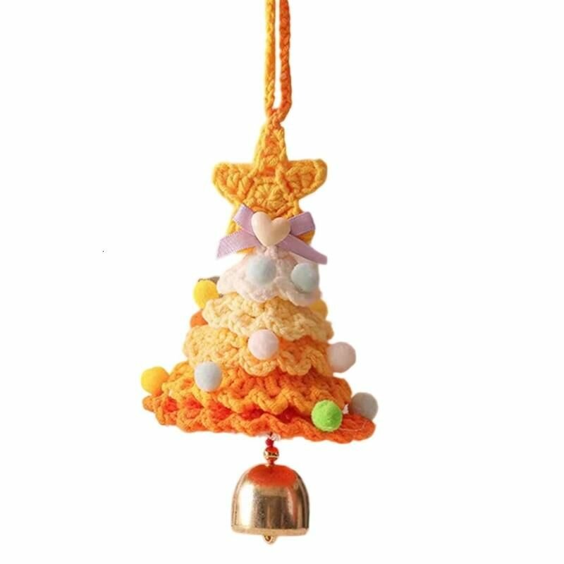 Вязаная новогодняя ёлка, Оранжевый