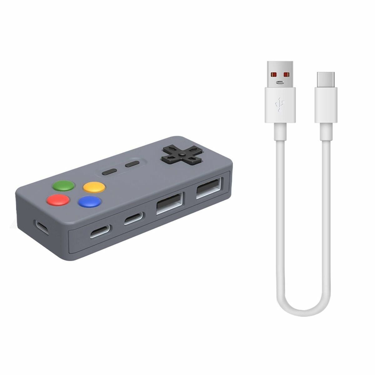 Концентратор USB с несколькими портами расширения "четыре в одном", мышь, клавиатура, разъем для конвертера U-дисков