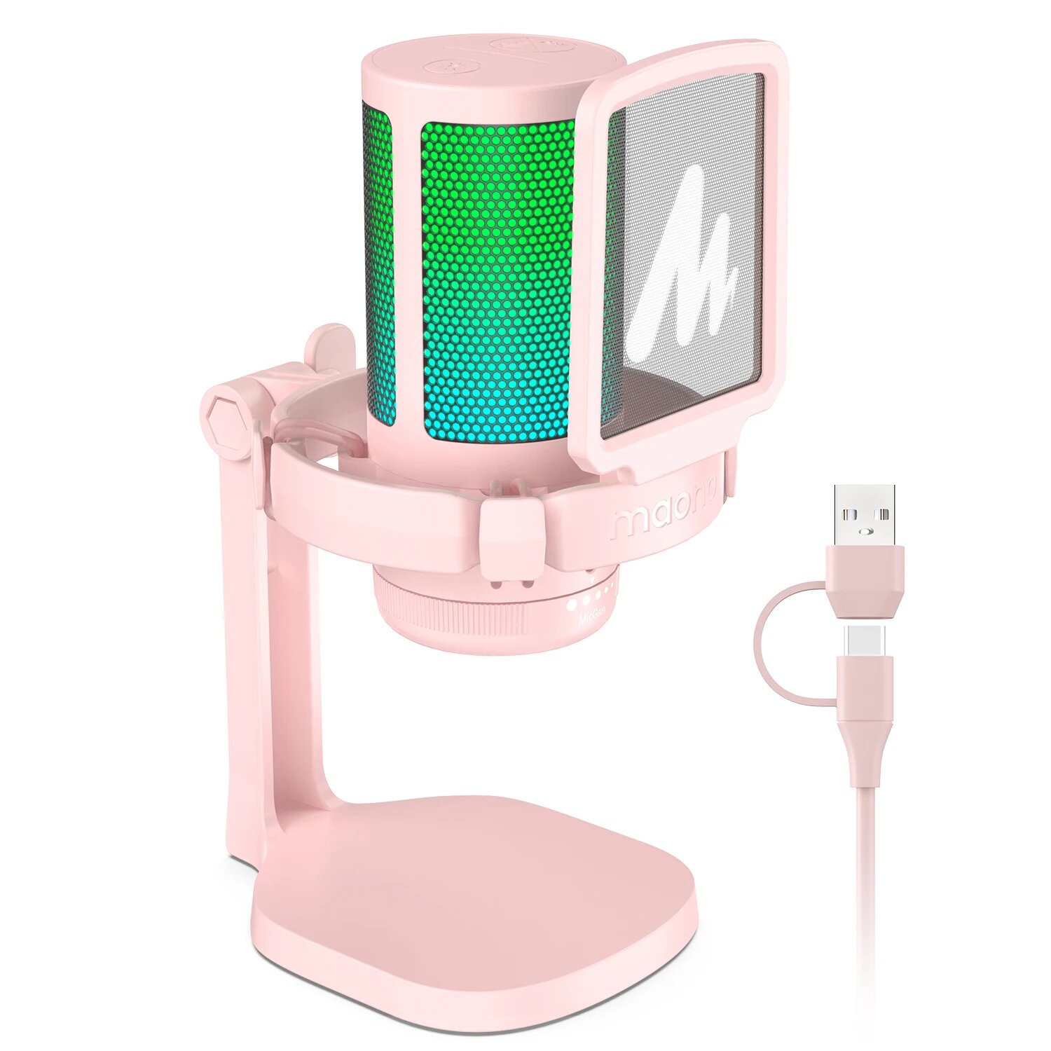 Maono DGM20S USB-микрофон для стриминга DGM20-Pink