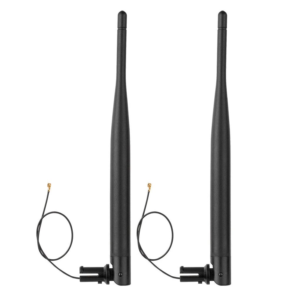 NOWEPOCH Всенаправленная антенна 2.4G WIFI Zigbee Bluetooth 6dBi 2pcs