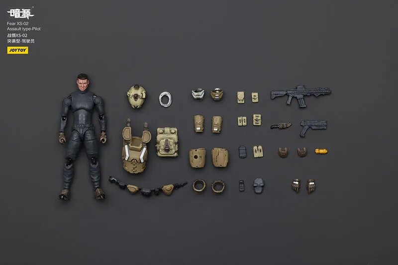 JOYTOY Dark Source 1/25 Fear XS-01 Night Raid XS-02 Assault XS-03 Тактический пилот Фигурка Мини-солдат Фигурка Модель игрушки