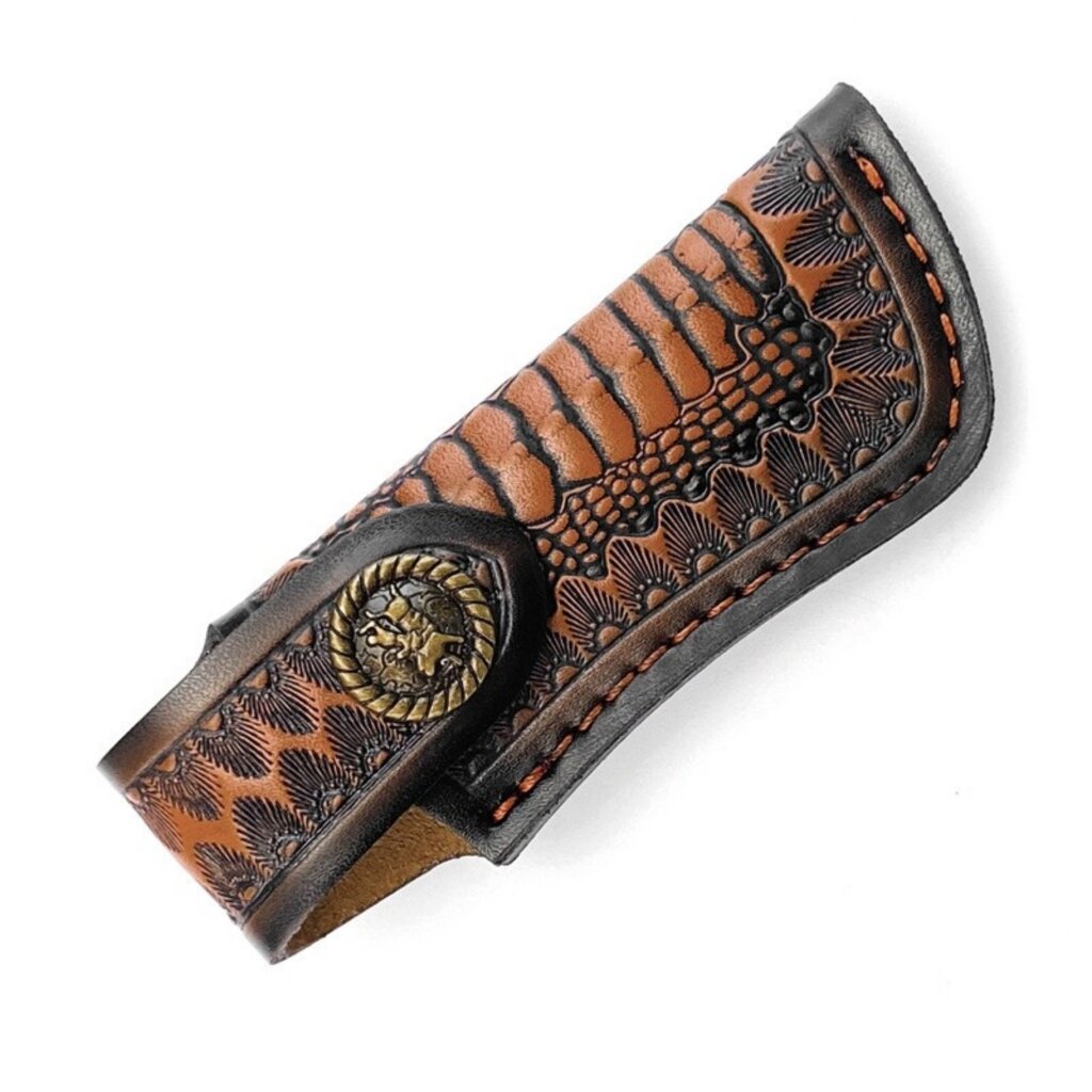 Эргономичный Кожаный Чехол-Футляр, Петля для Ремня, Конструкция Быстрого Развертывания Для Складывания Ножа, Зажим для Ремня, Конструкция Быстрого доступа