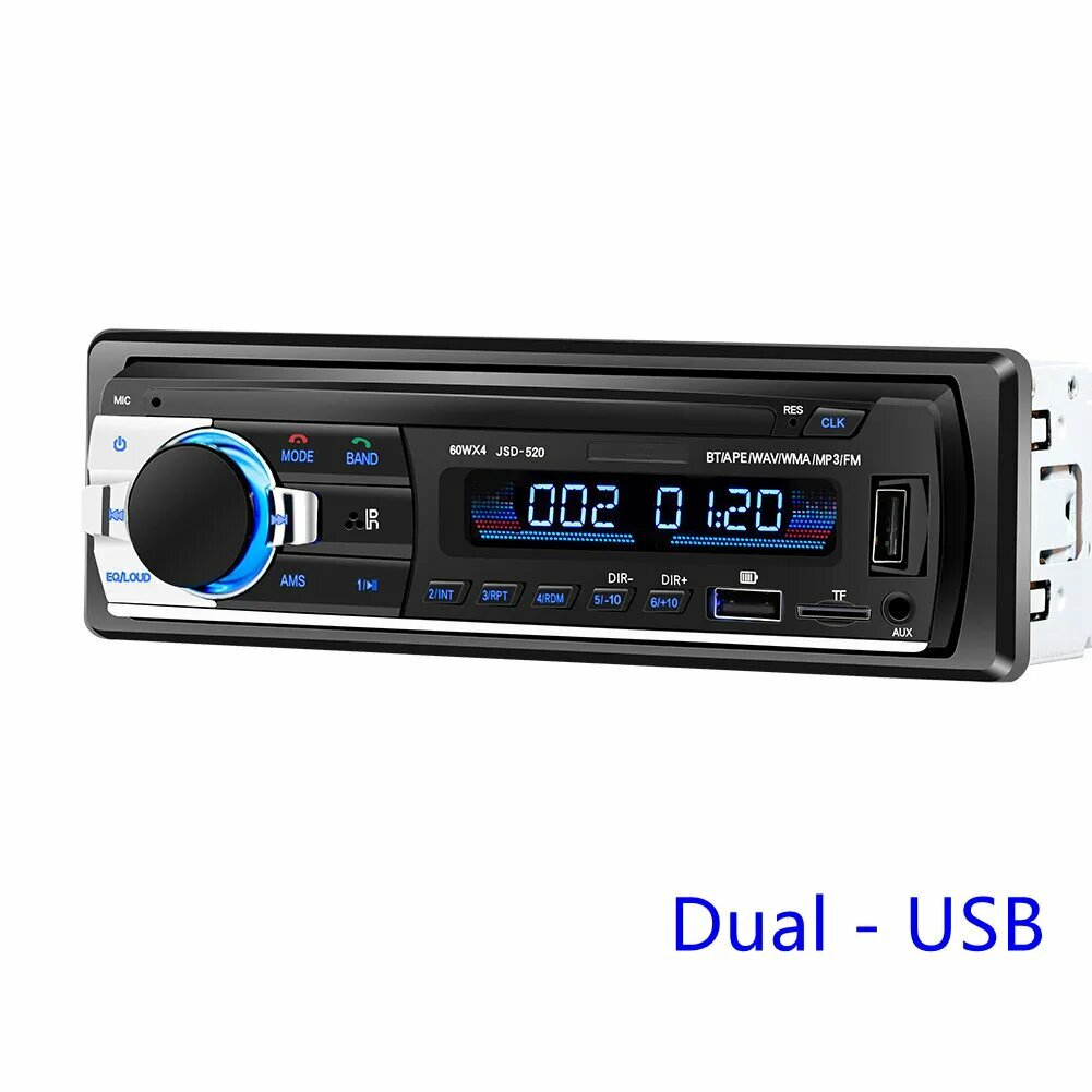 Автомагнитола 1 DIN, автомобильная аудиосистема, FM, Bluetooth, mp3-плеер, Bluetooth, мобильная система громкой связи, USB/SD, автомобильное стерео радио, инструмент, панель au, Double U