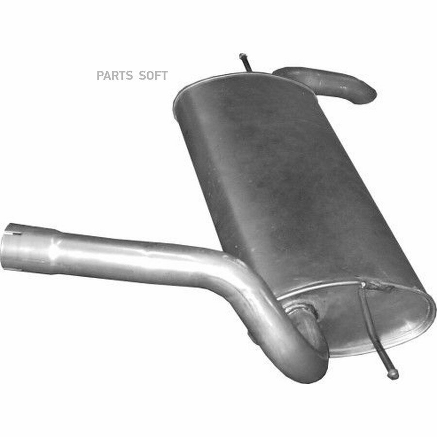 Глушитель задняя часть от официального дистрибьютора, POLMOSTROW, артикул 08689