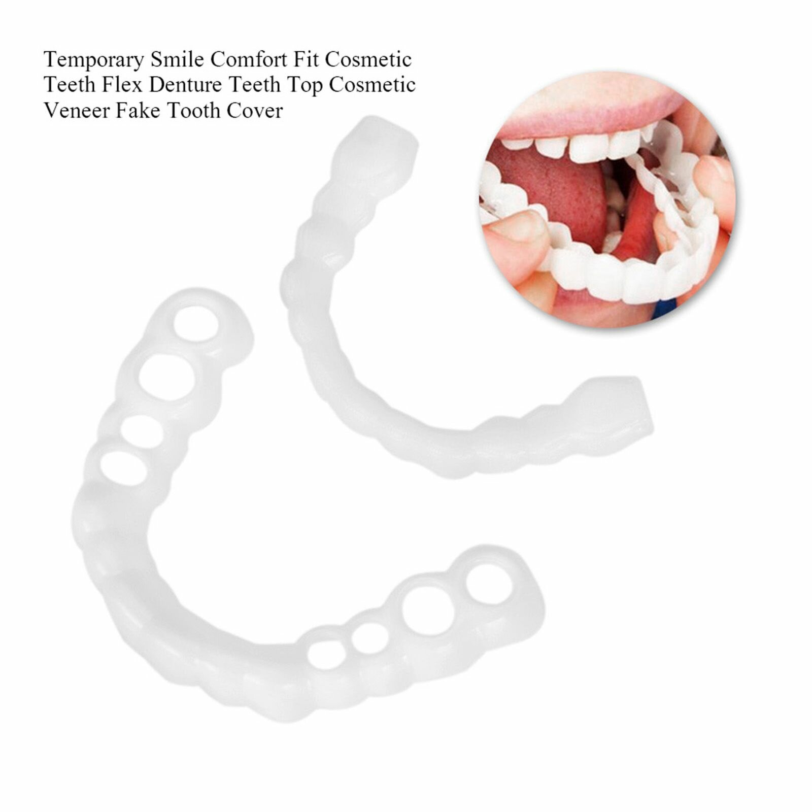 Брекеты для имитации верхних и нижних зубов второго поколения Snap-On Smile, силиконовые отбеливающие протезы с круглой коробкой без отверстия