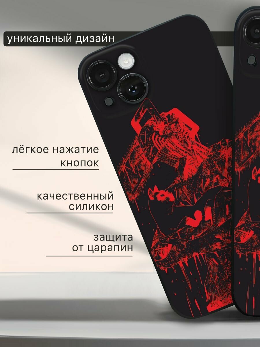 Чехол на iPhone 15 Chainsaw Man - Аниме — фото 1